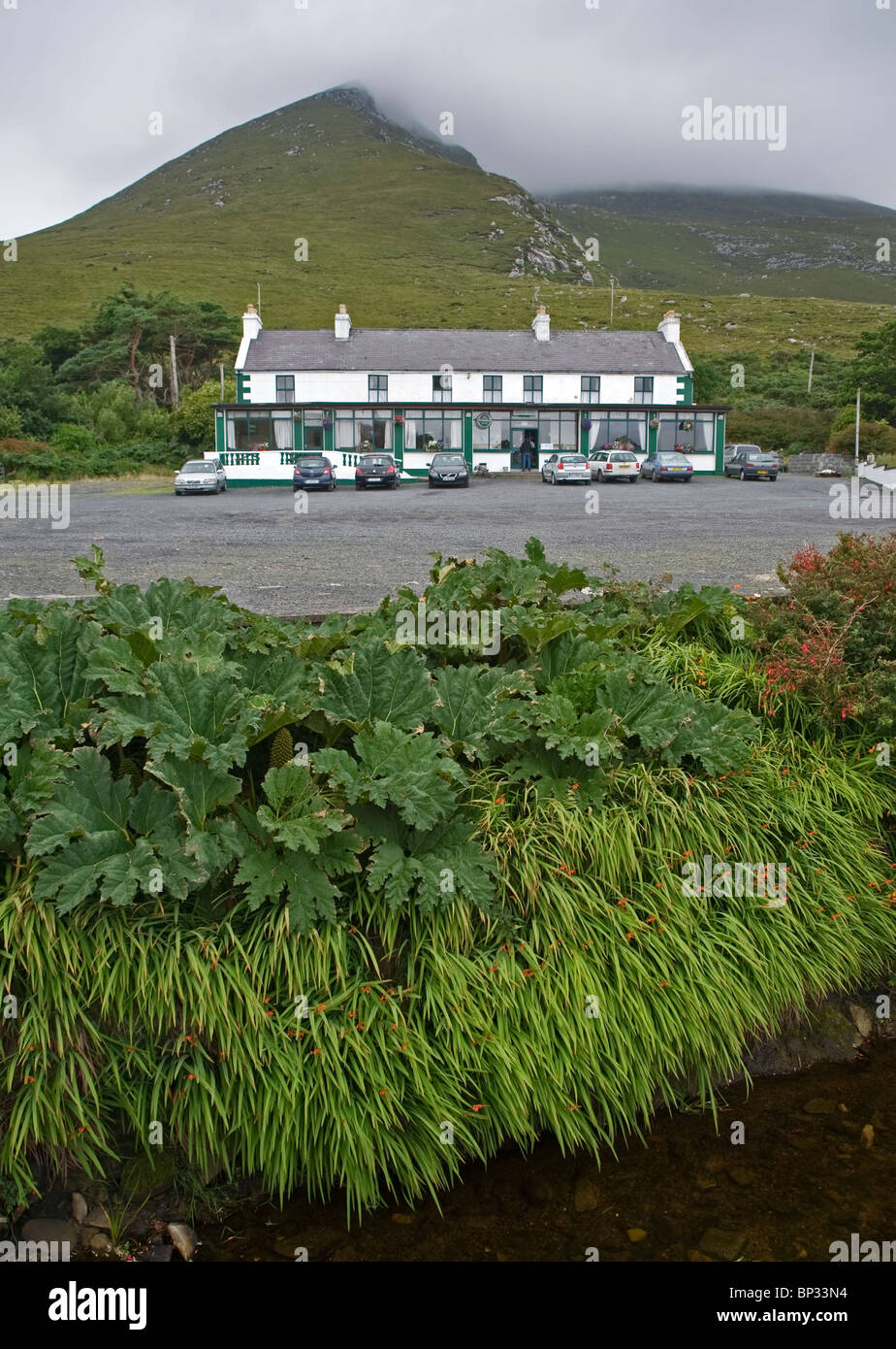 The Strand Hotel, Dugort, Achill, Island Stock Photo - Alamy