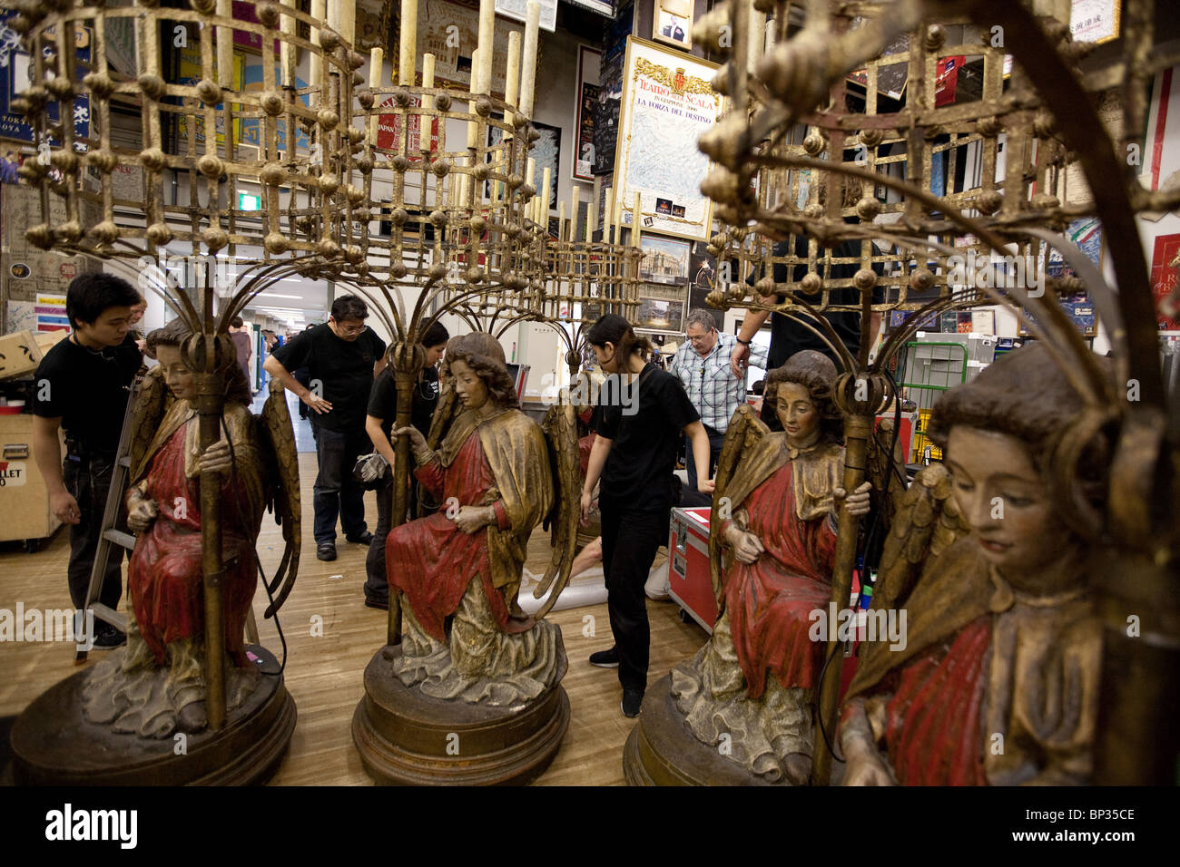 Props for Royal Ballet's "Romeo And Juliet" backstage in the Bunka ...