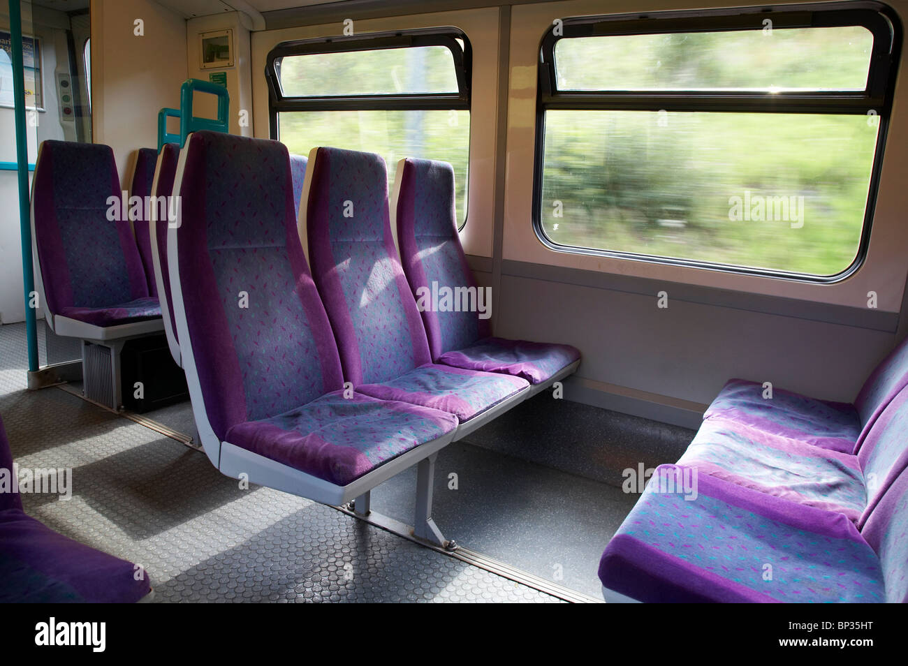 Interior of empty train in the UK Stock Photo - Alamy