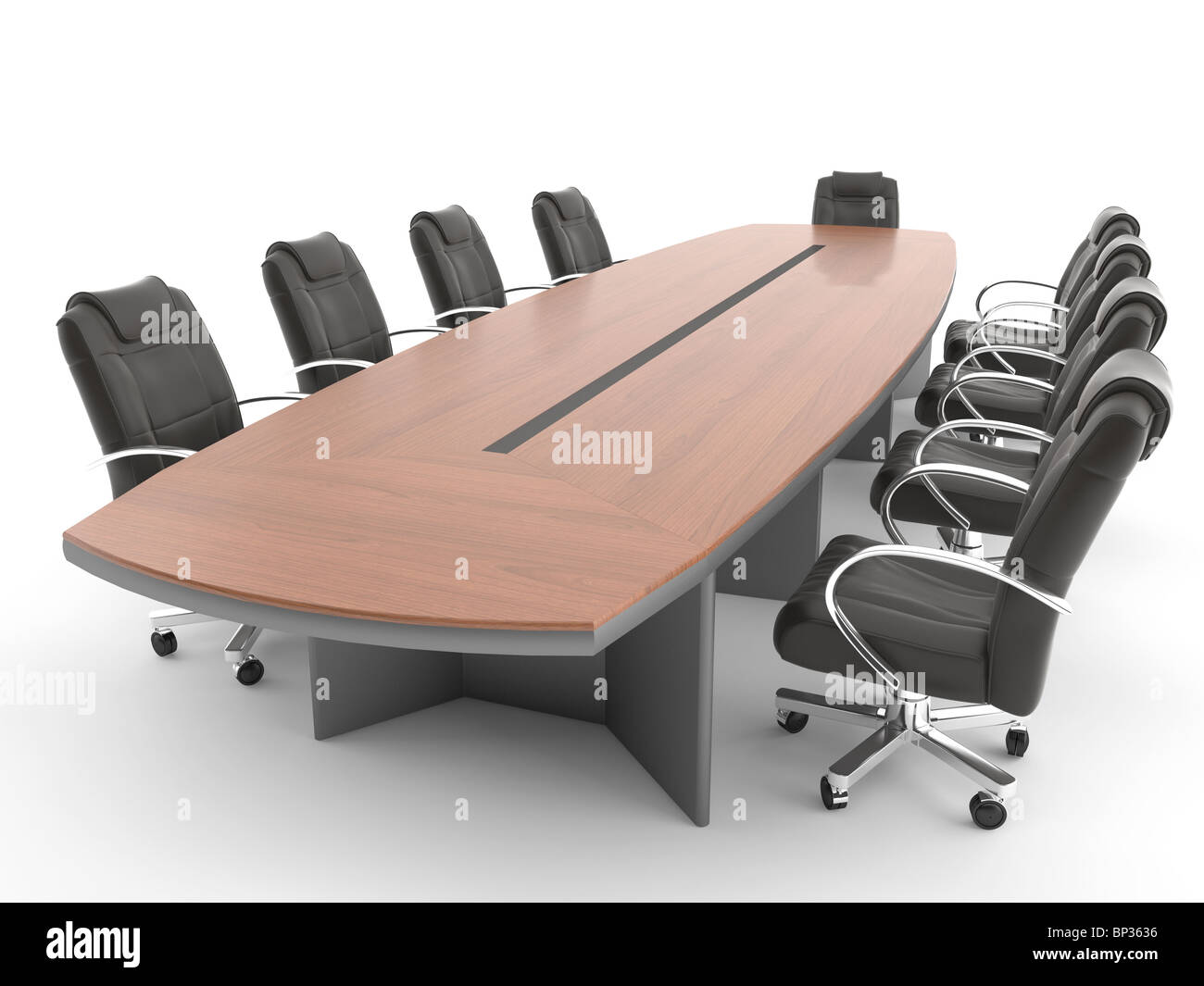 meeting room table and chair isolated on white background, THIS IMAGE ...