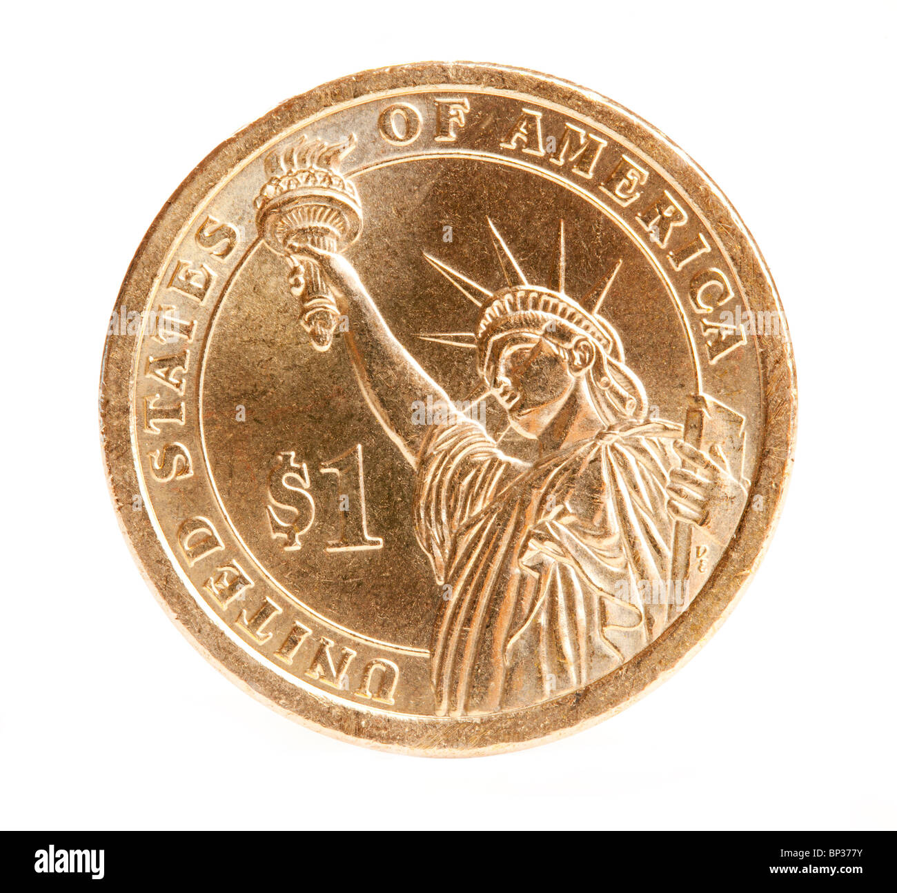 one dollar coin Stock Photo - Alamy
