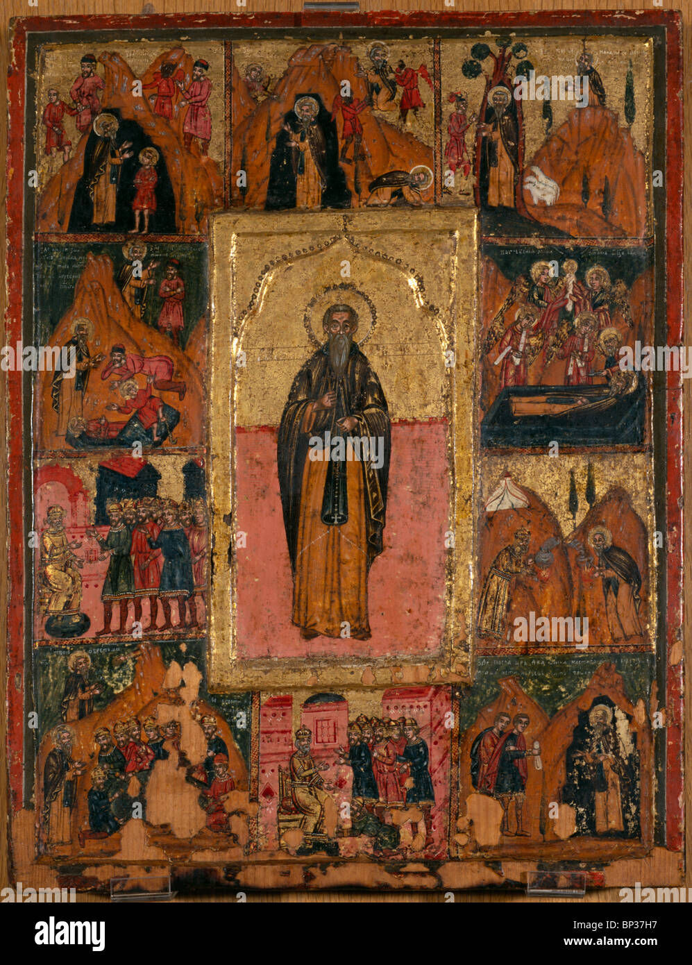 Bulgarian Icon, St. Ivan Rilski, (Saint Ivan of Rila), 18th century ...