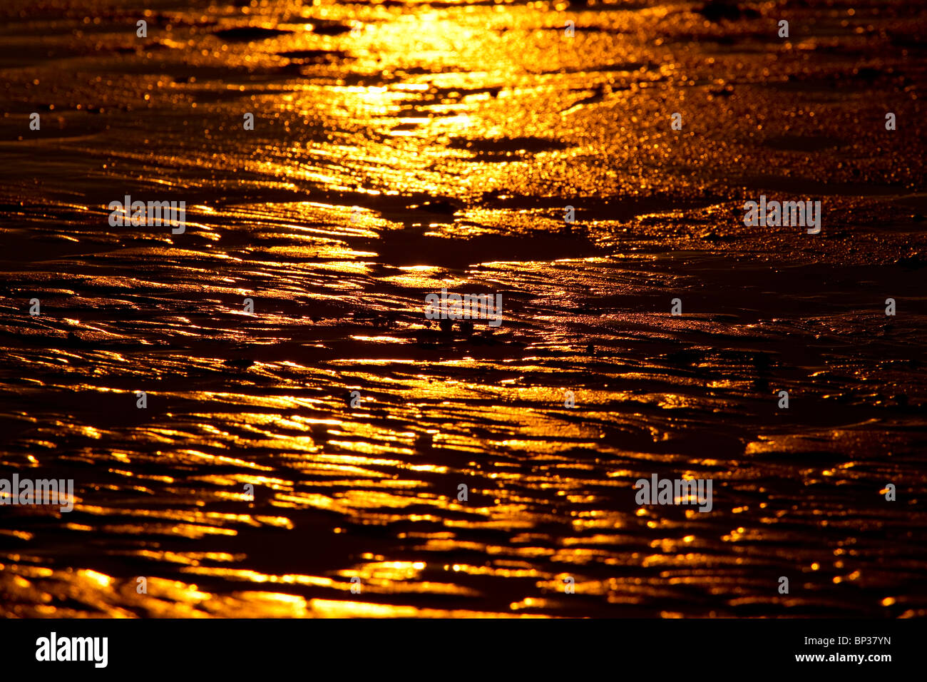 sunset on the sand Stock Photo - Alamy