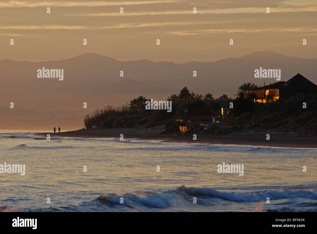 Marbella coastline sunset puerto cabopino hi-res stock photography and ...