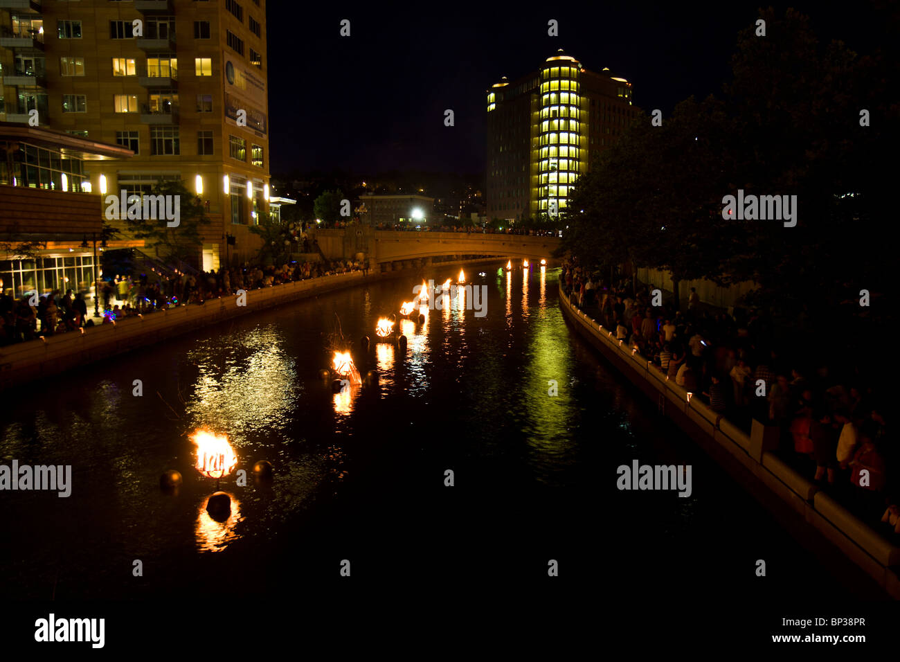 WaterFire Providence event Stock Photo - Alamy