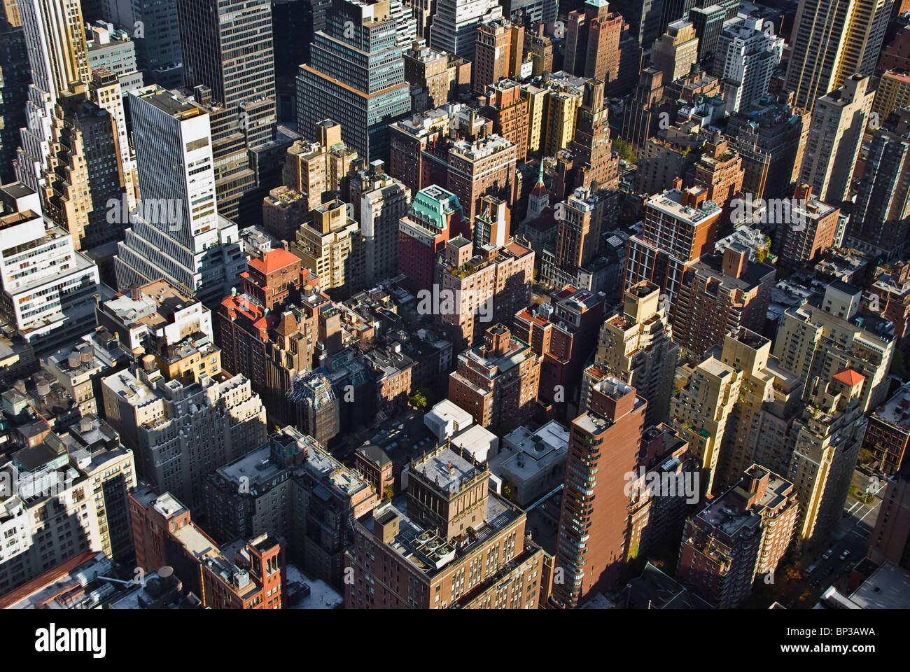 The New York City aerial view over Manhattan Stock Photo - Alamy