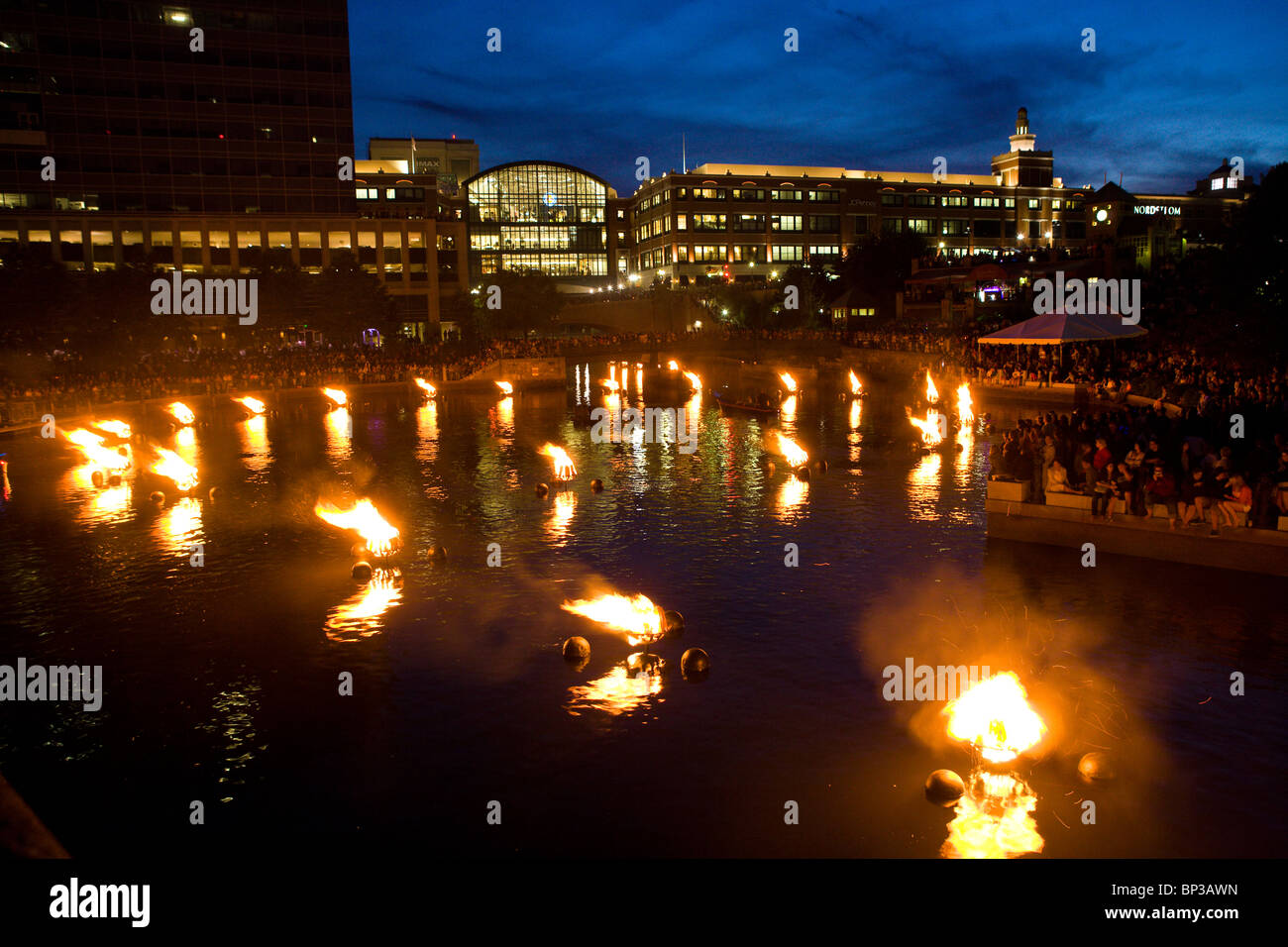WaterFire Providence event Stock Photo - Alamy