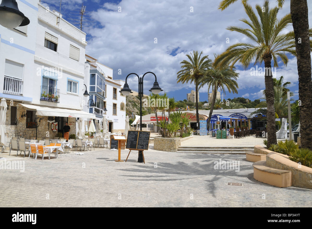 View of Moraira Seafront Stock Photo - Alamy