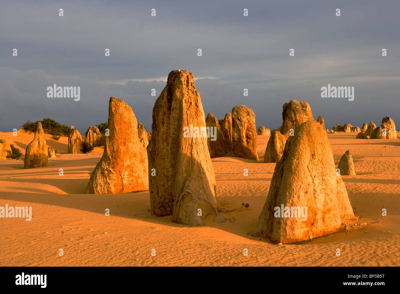 The Pinnacles Desert in the heart of the Nambung National Park, Western ...