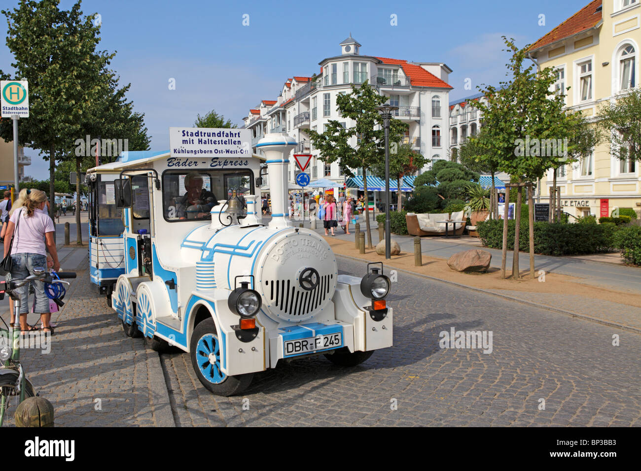 city tour train at the Baltic Resort Kuehlungsborn, Mecklenburg-West ...