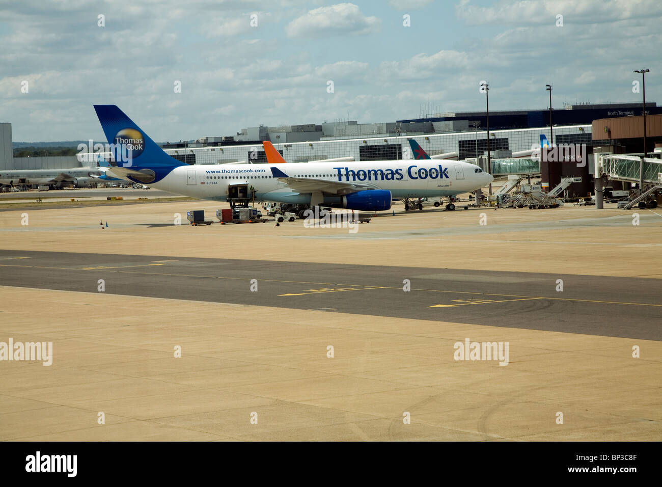 Airbus A300 Thomas Cook plane Gatwick airport UK Stock Photo - Alamy