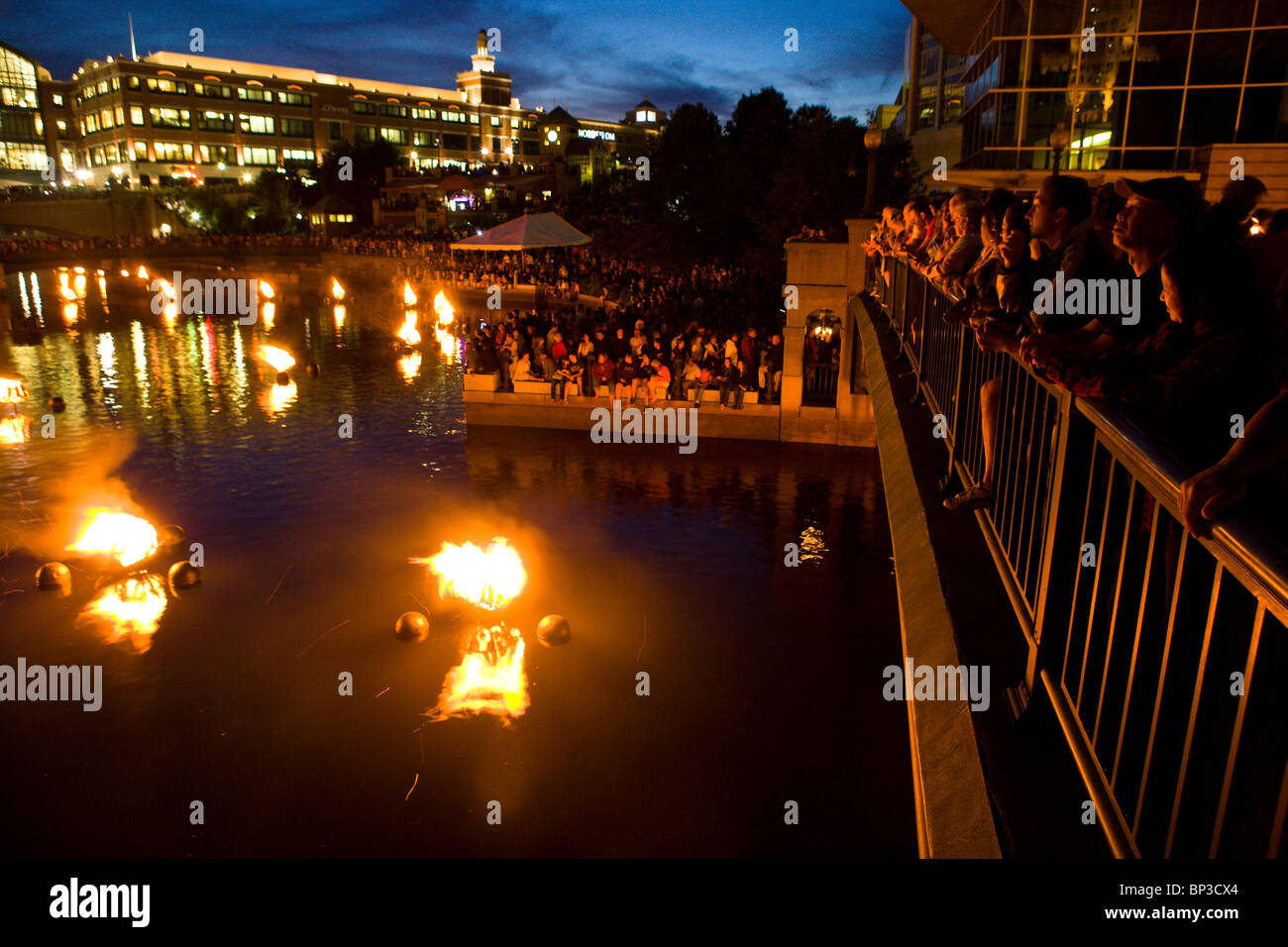 WaterFire Providence event Stock Photo - Alamy