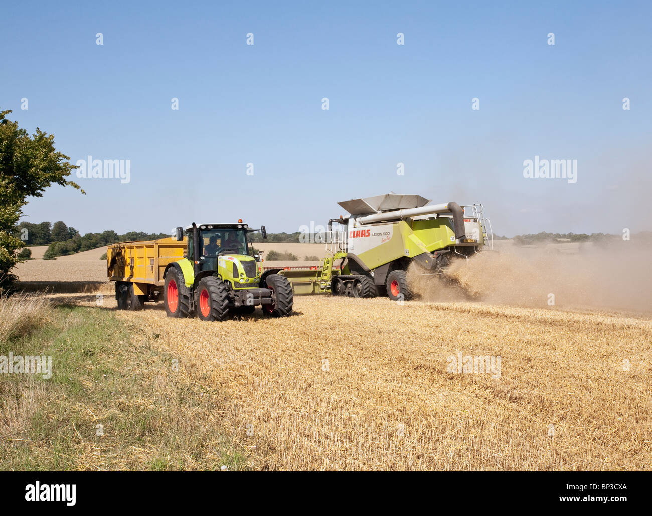 Agricultural machinery harvests harvest tractor hi-res stock ...