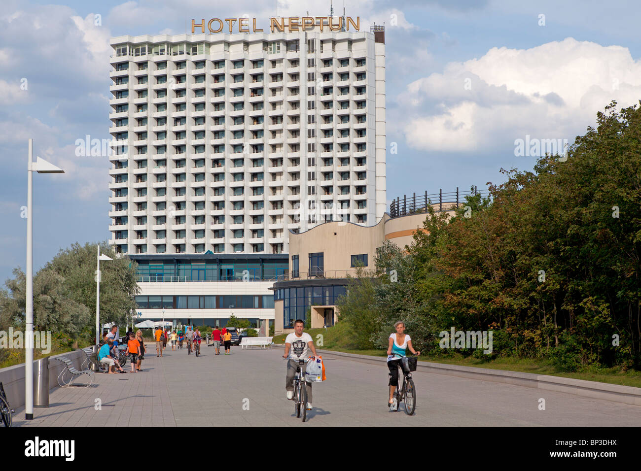 Hotel Neptune at the seafront of the Baltic Resort Warnemuende ...