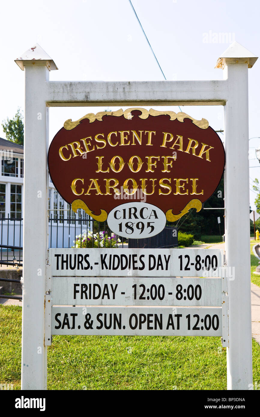 Crescent Park Looff Carousel built in 1895 is located across the street ...