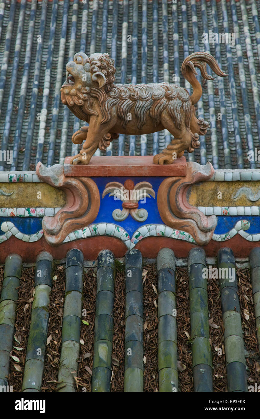 CHINA, Chongqing Province, Fengdu. Fengdu Ghost City / Mingshan- Temple ...