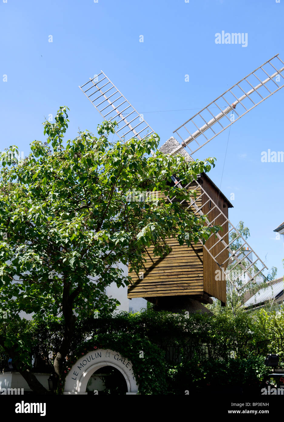 The Windmill (Moulin) de la Galette, Montmartre, Paris Stock Photo - Alamy