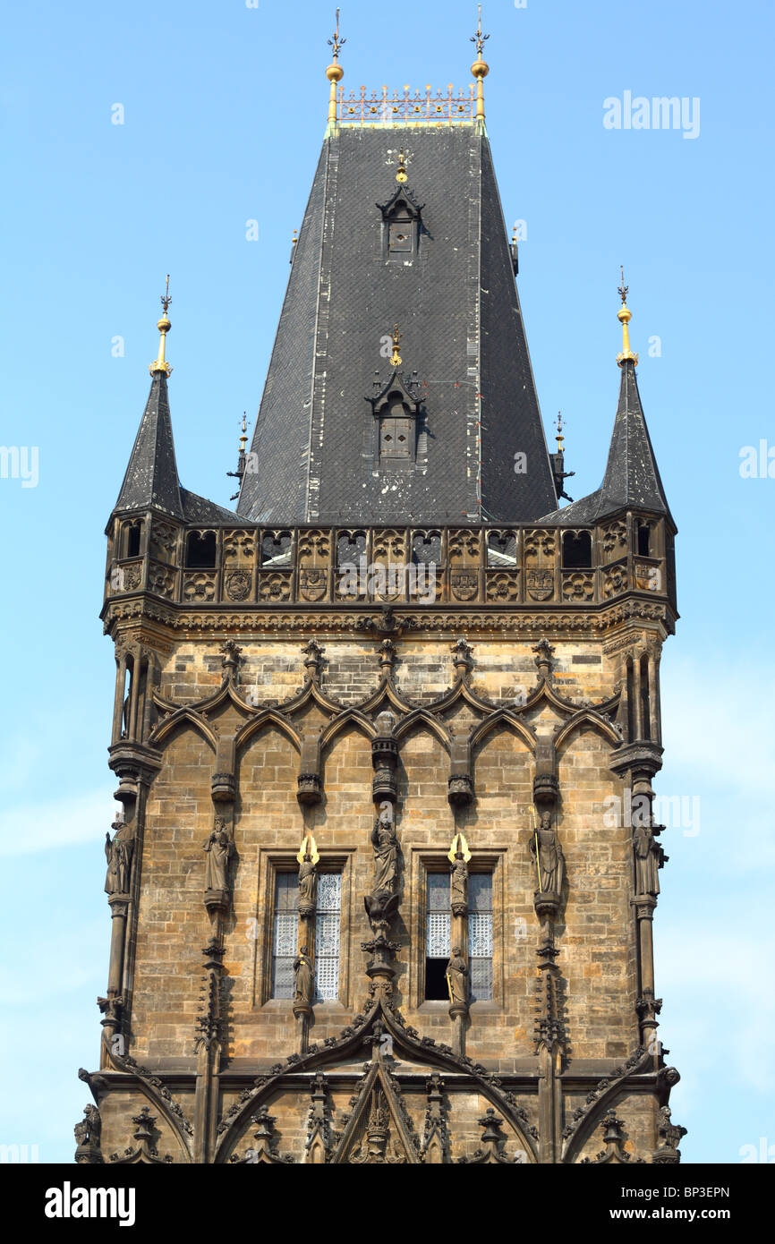 Prague gothic tower hi-res stock photography and images - Alamy