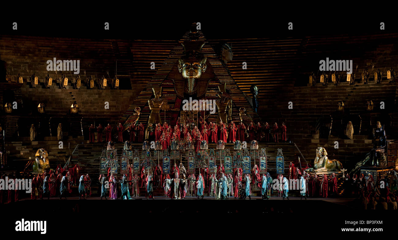 Aida at the Arena, Verona, Italy Stock Photo - Alamy