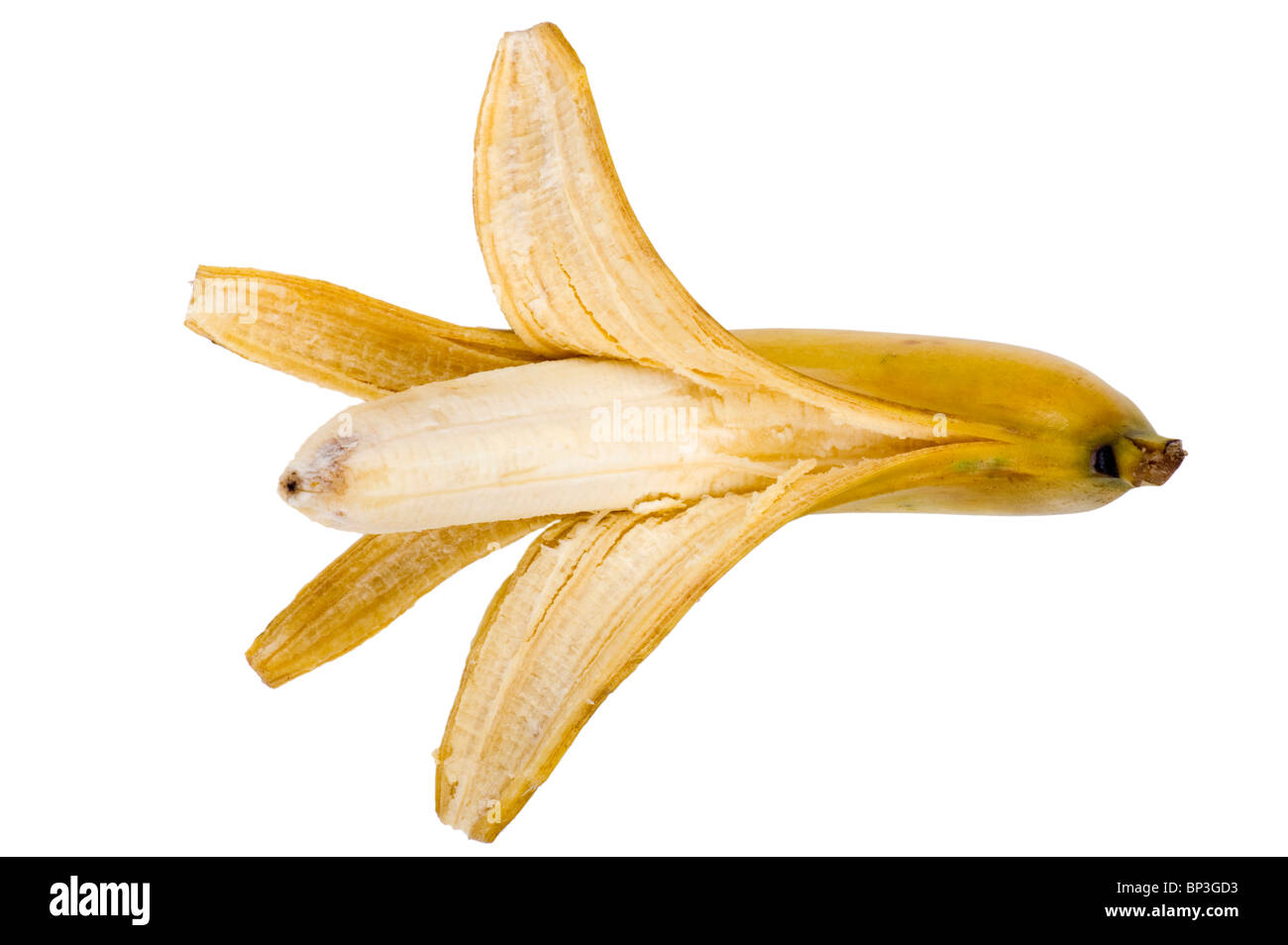 object on white - food banana close up Stock Photo - Alamy