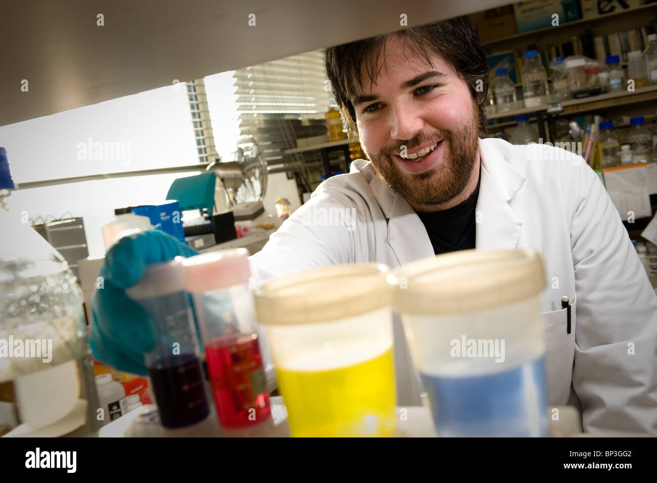 Lab technician in research laboratory Stock Photo - Alamy