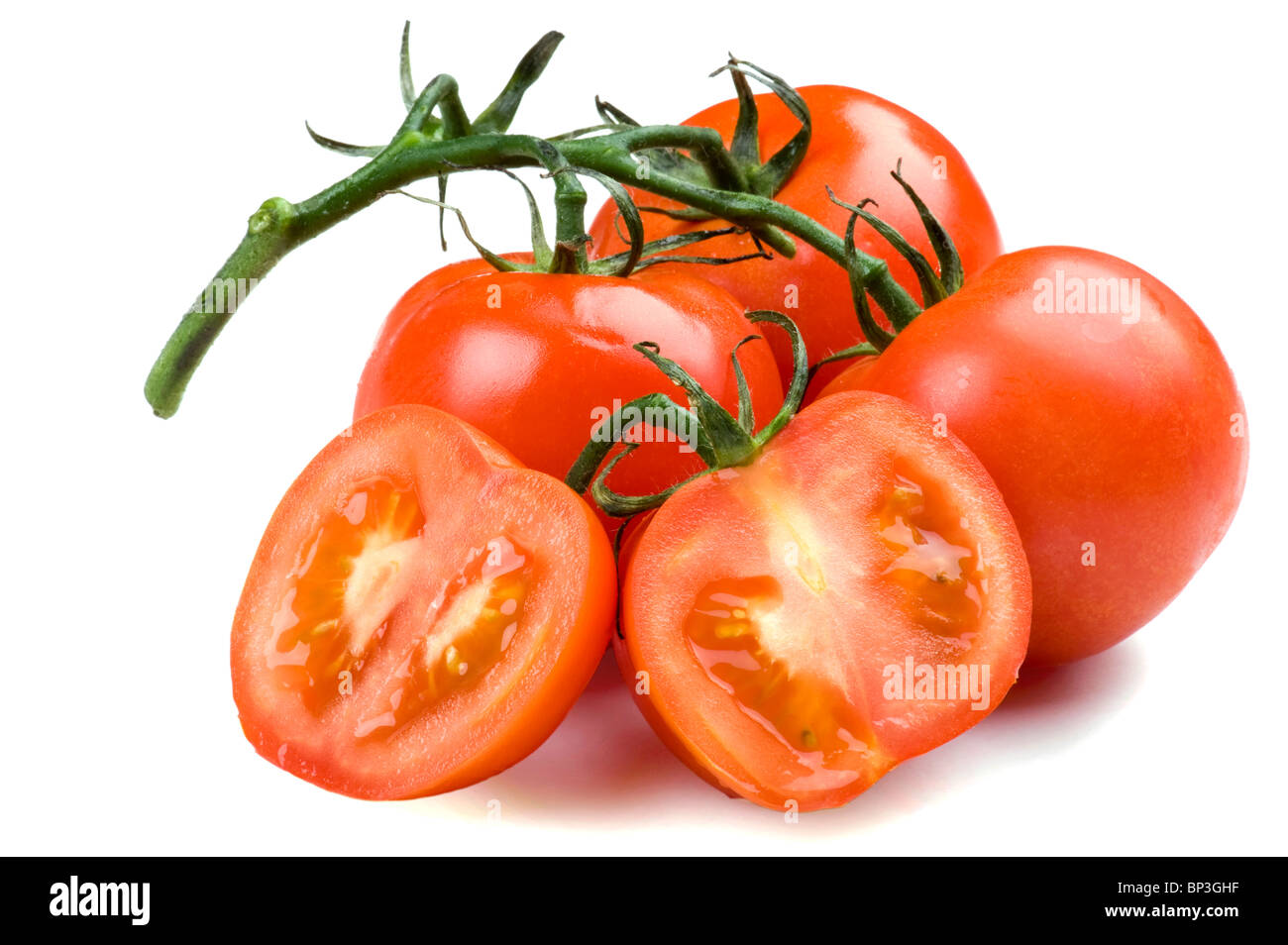 object on white - food tomato close up Stock Photo - Alamy