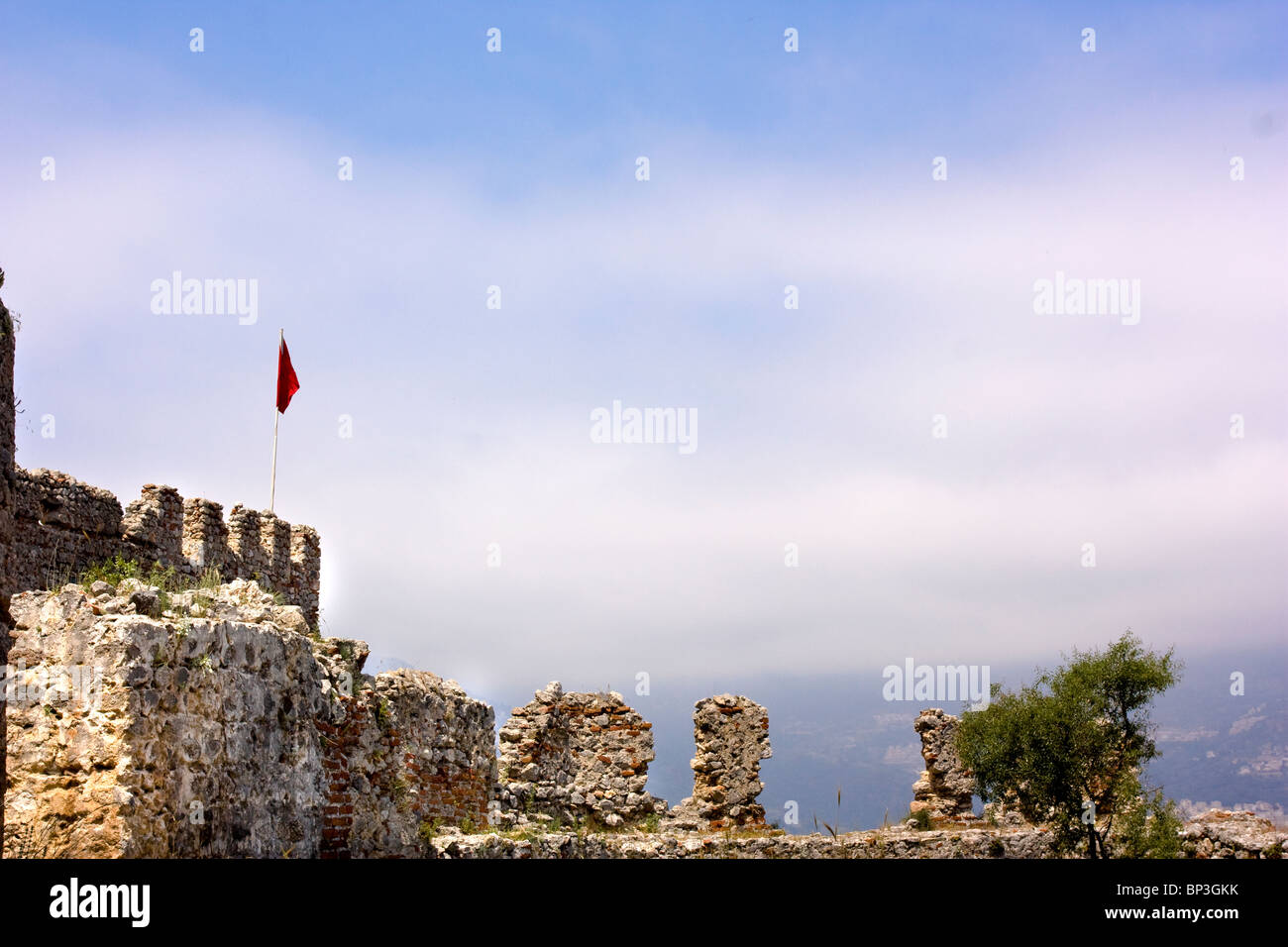 Alanya Castle ruins, Alanya, Turkey Stock Photo - Alamy