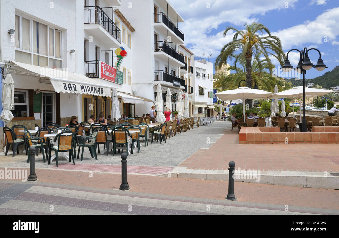 View of Moraira Seafront Stock Photo - Alamy