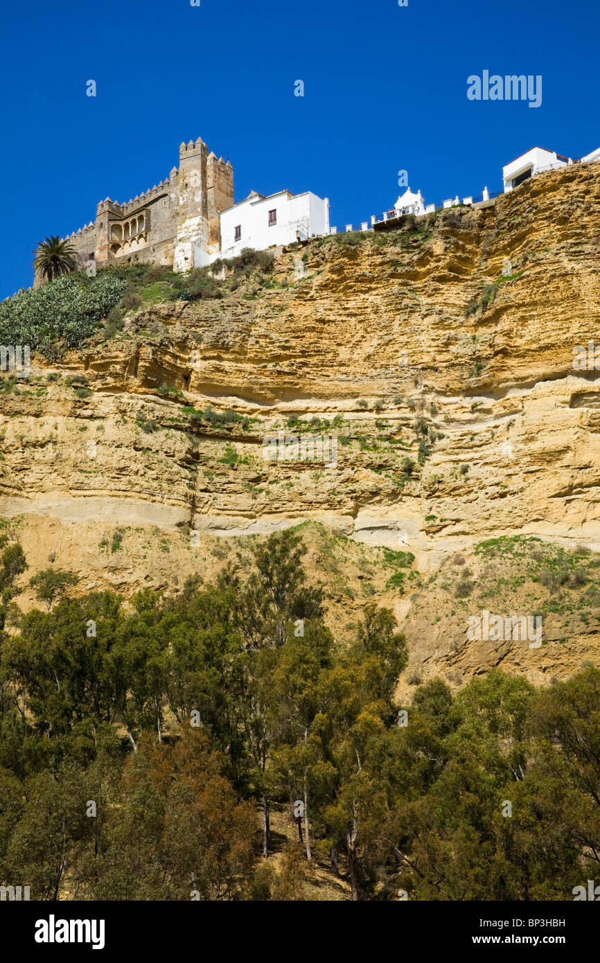 Arcos De La Frontera, Andalusia, Spain; A View Of The Old Town On Top ...