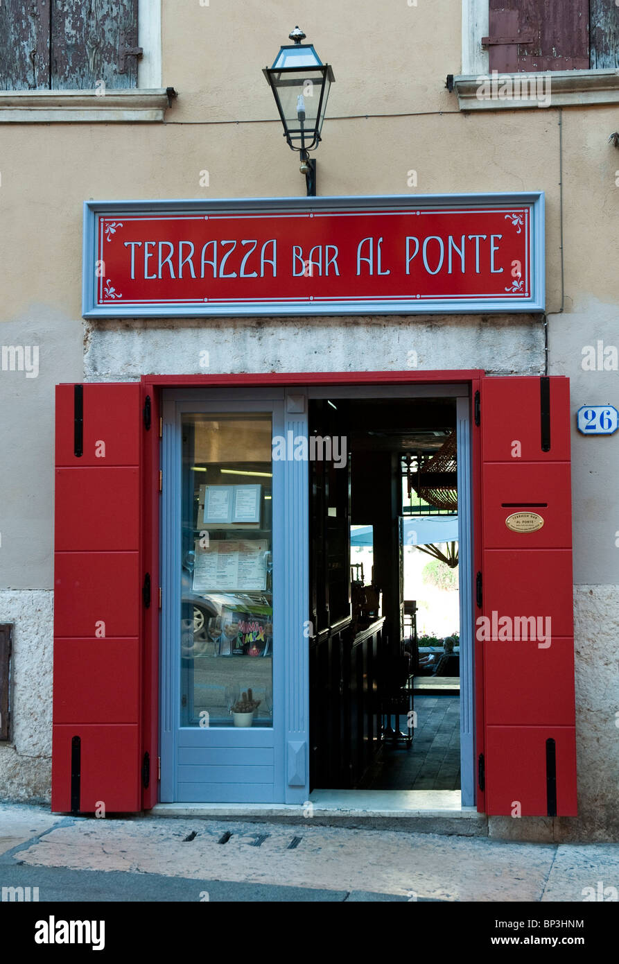 Traditional trattoria in Verona Italy Stock Photo - Alamy