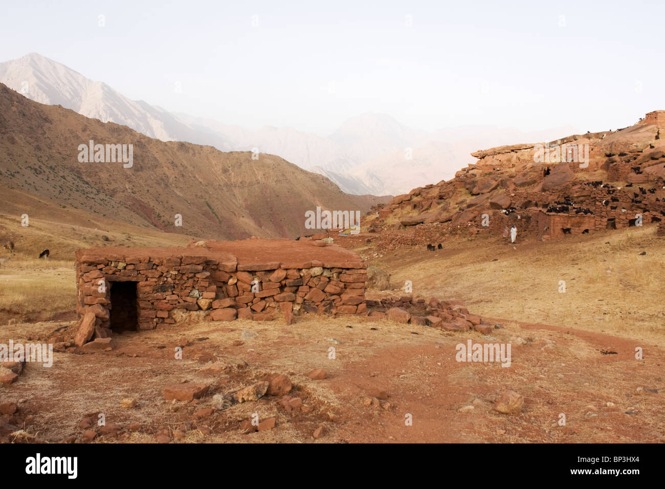 Remote mountain village in High Atlas Mountains Stock Photo - Alamy