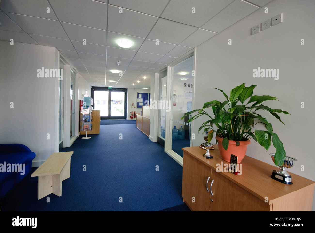 Roman Way Primary School Andover corridor passageway Stock Photo - Alamy