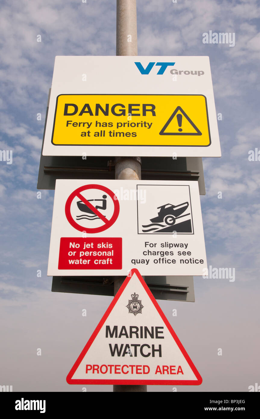 Coastal warning signs hi-res stock photography and images - Alamy