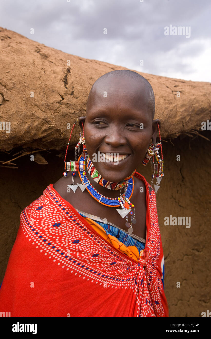 Maasai tribe, Amboseli National Park, Kenya; model released Stock Photo ...