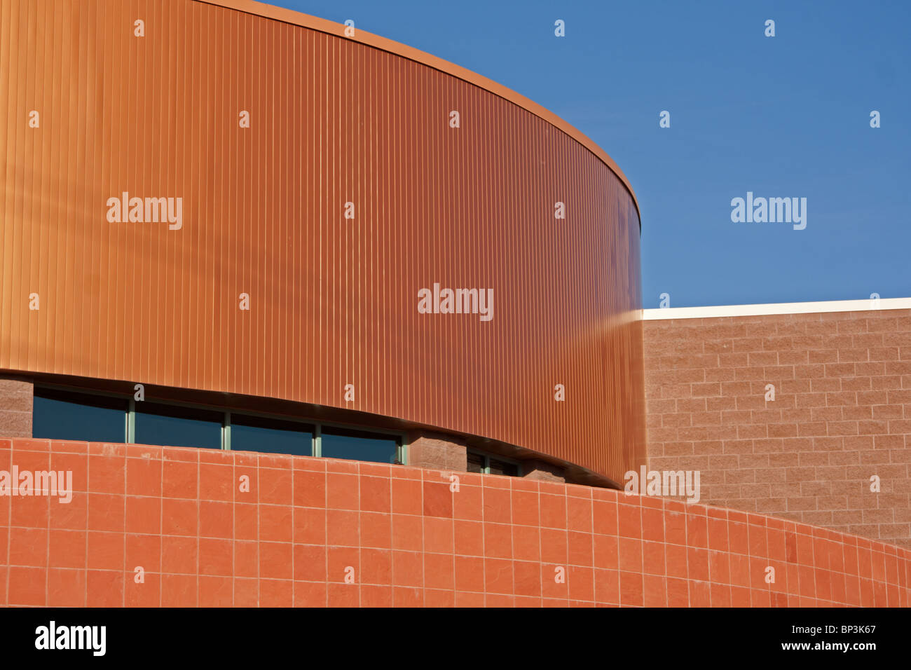 top of commercial building with copper roof Stock Photo - Alamy