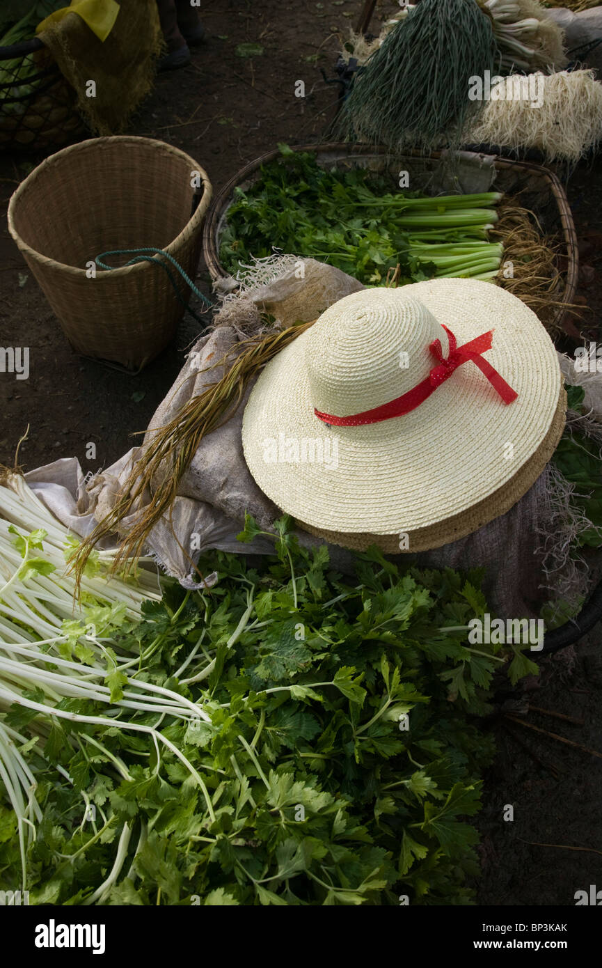 Straw hat china hi-res stock photography and images - Alamy