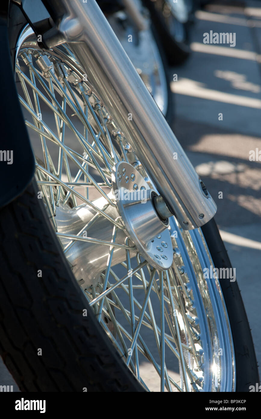 motorcycle front wheel Stock Photo - Alamy