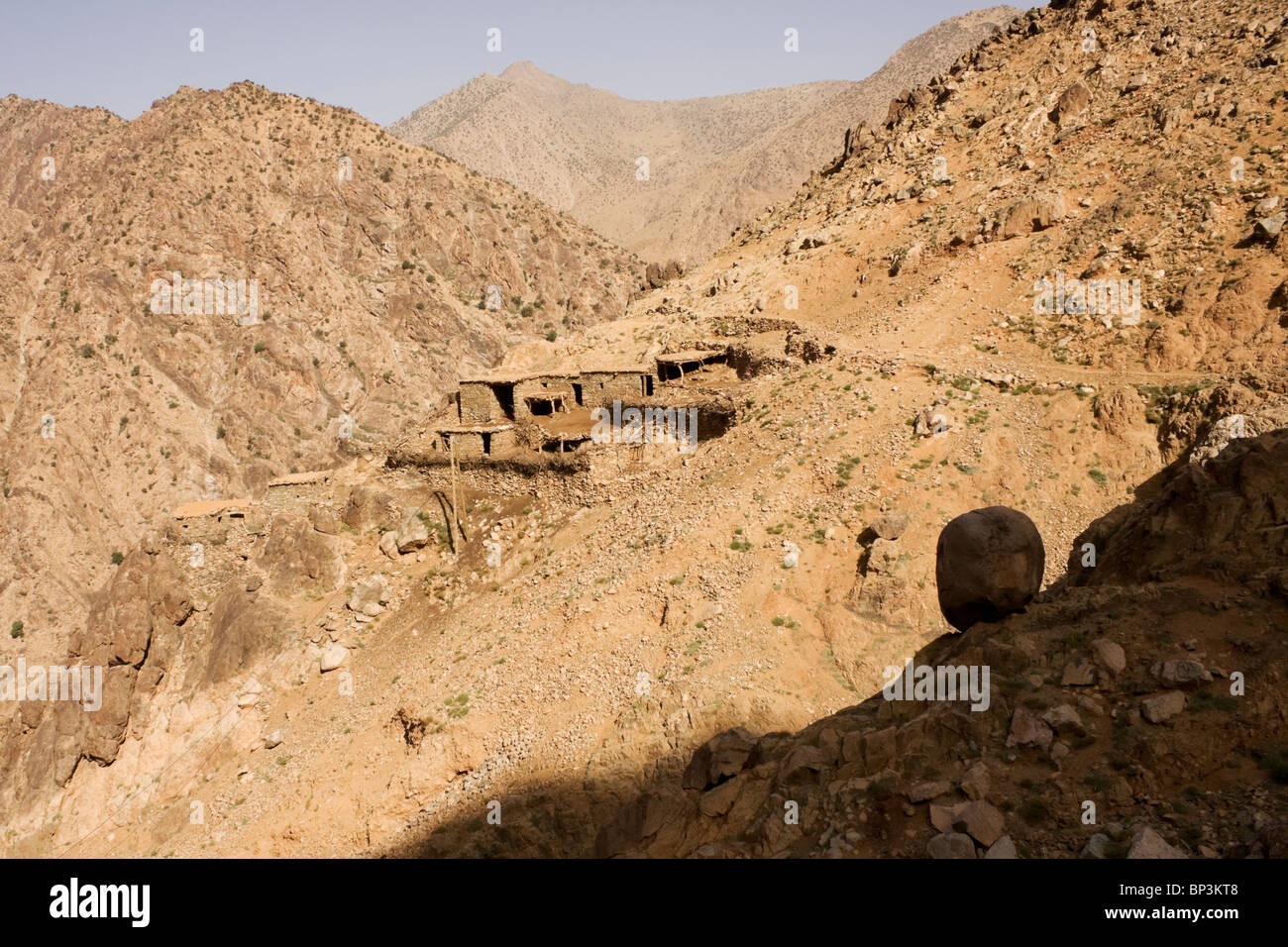 Remote mountain village in High Atlas Mountains Stock Photo - Alamy