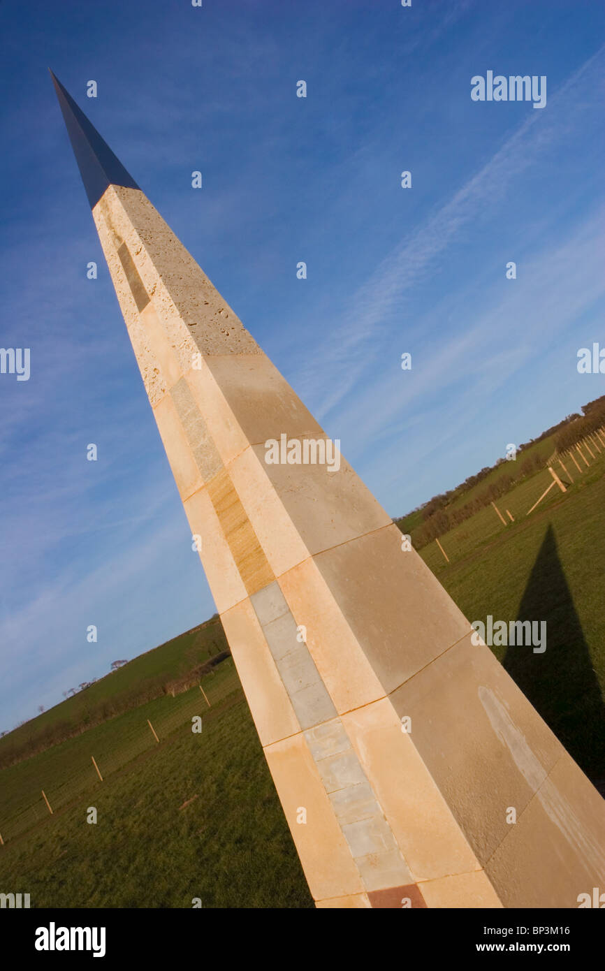 Orcombe Point Geoneedle on the Jurassic Coast, Exmouth Stock Photo - Alamy