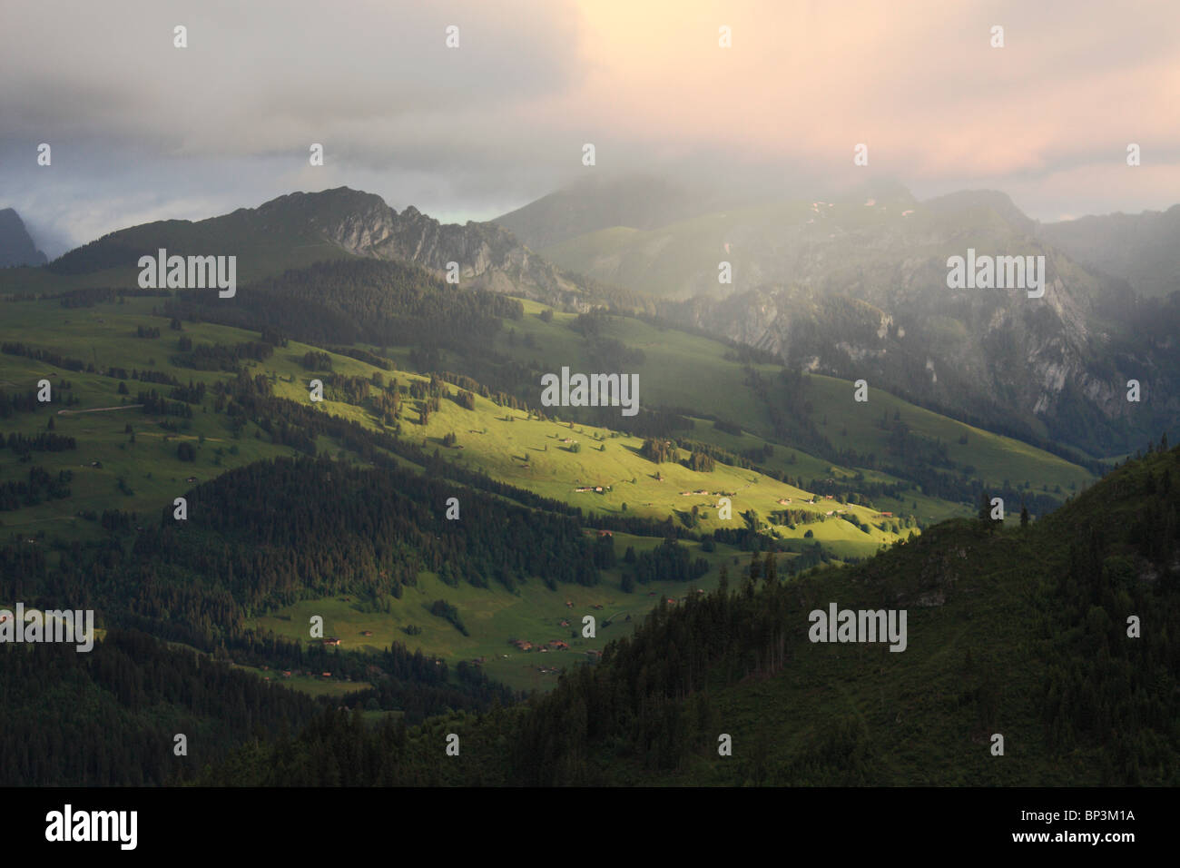 Swiss mountain view Stock Photo - Alamy