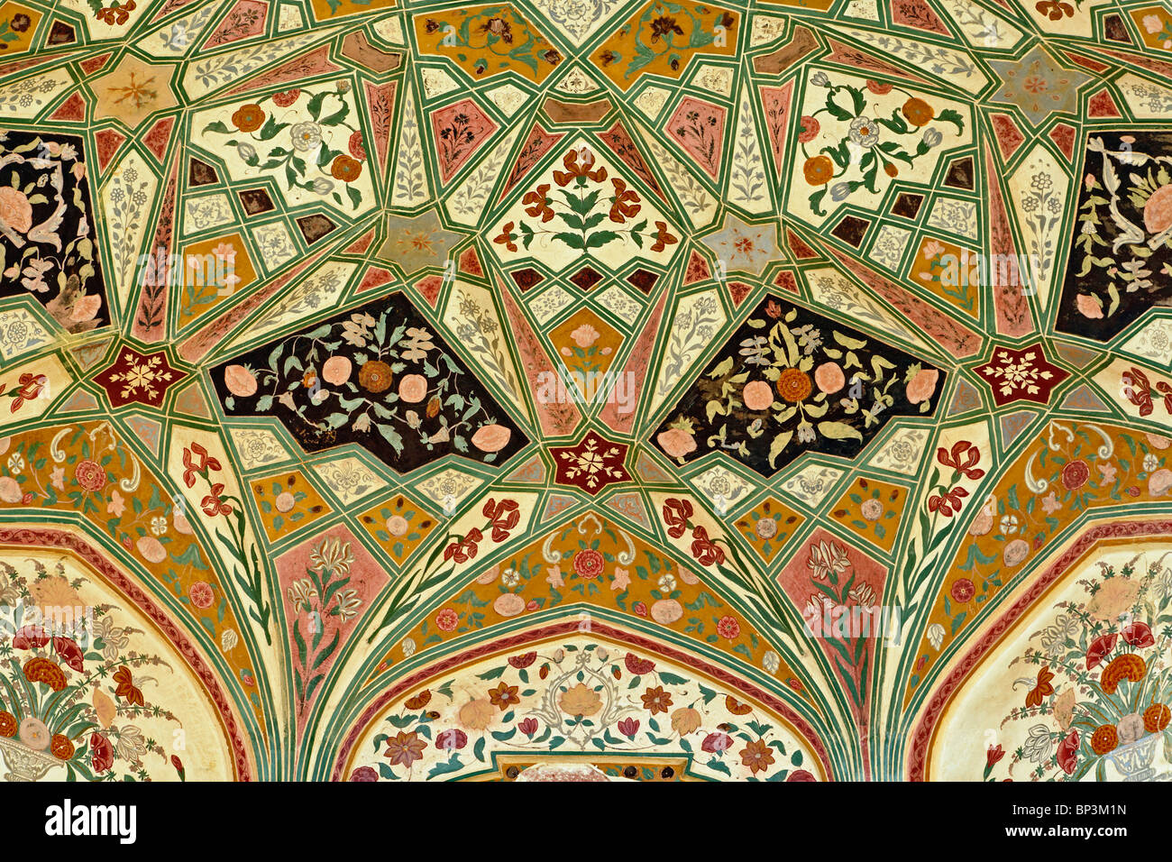 Ceiling details, Amber Fort, Jaipur, India Stock Photo - Alamy
