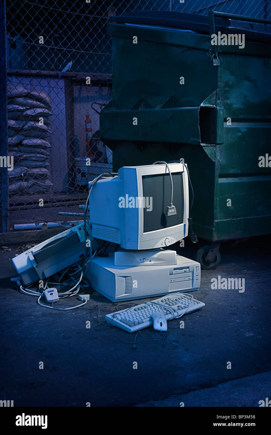E waste background hi-res stock photography and images - Alamy