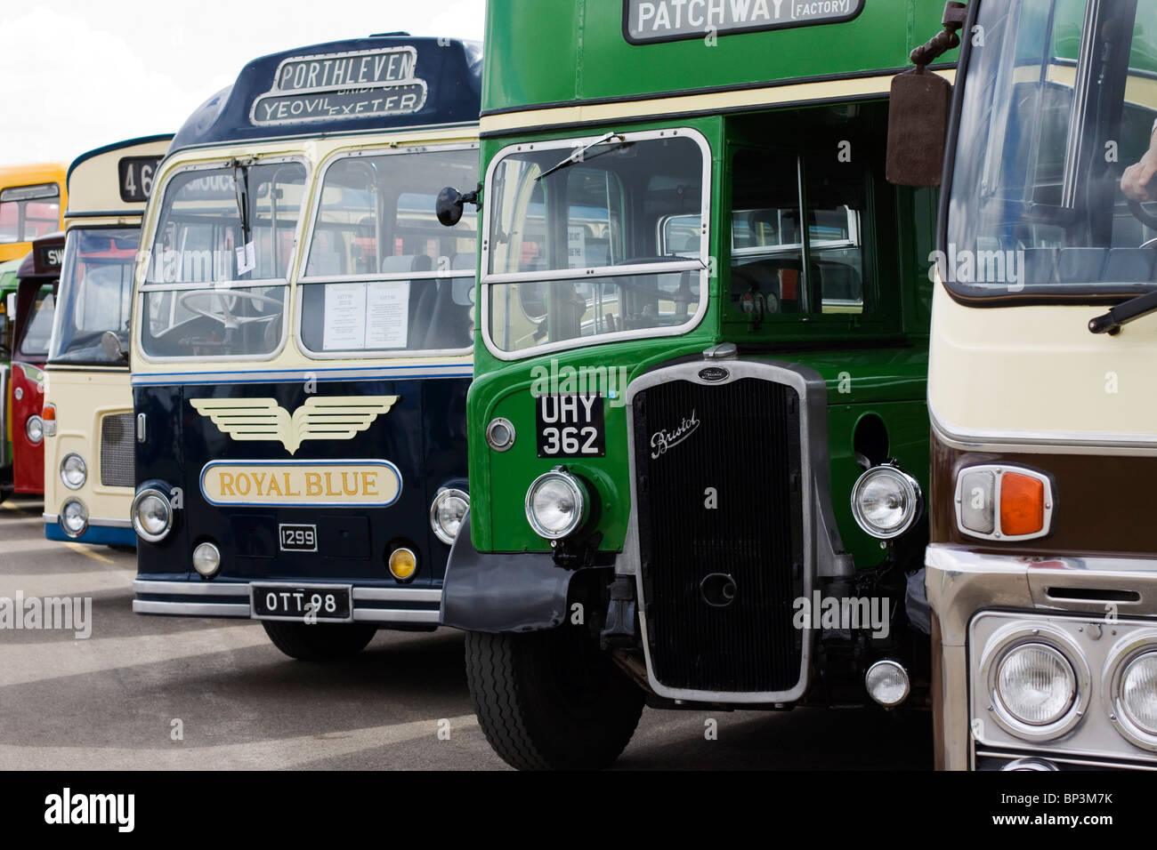 Old Public Transport Buses Stock Photo - Alamy