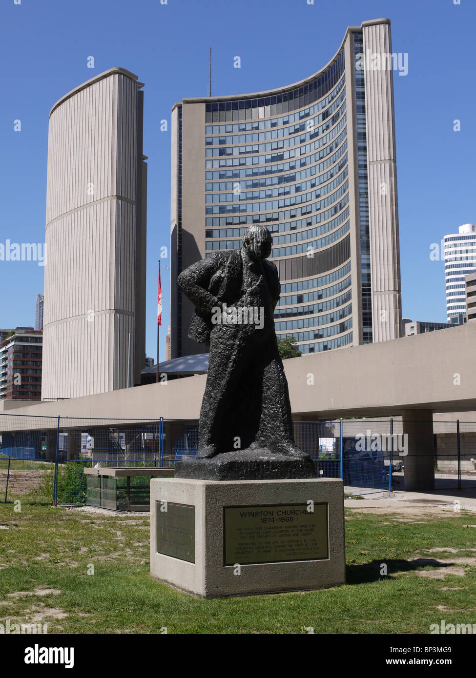 Toronto City Hall Winston Churchill Statue Stock Photo - Alamy