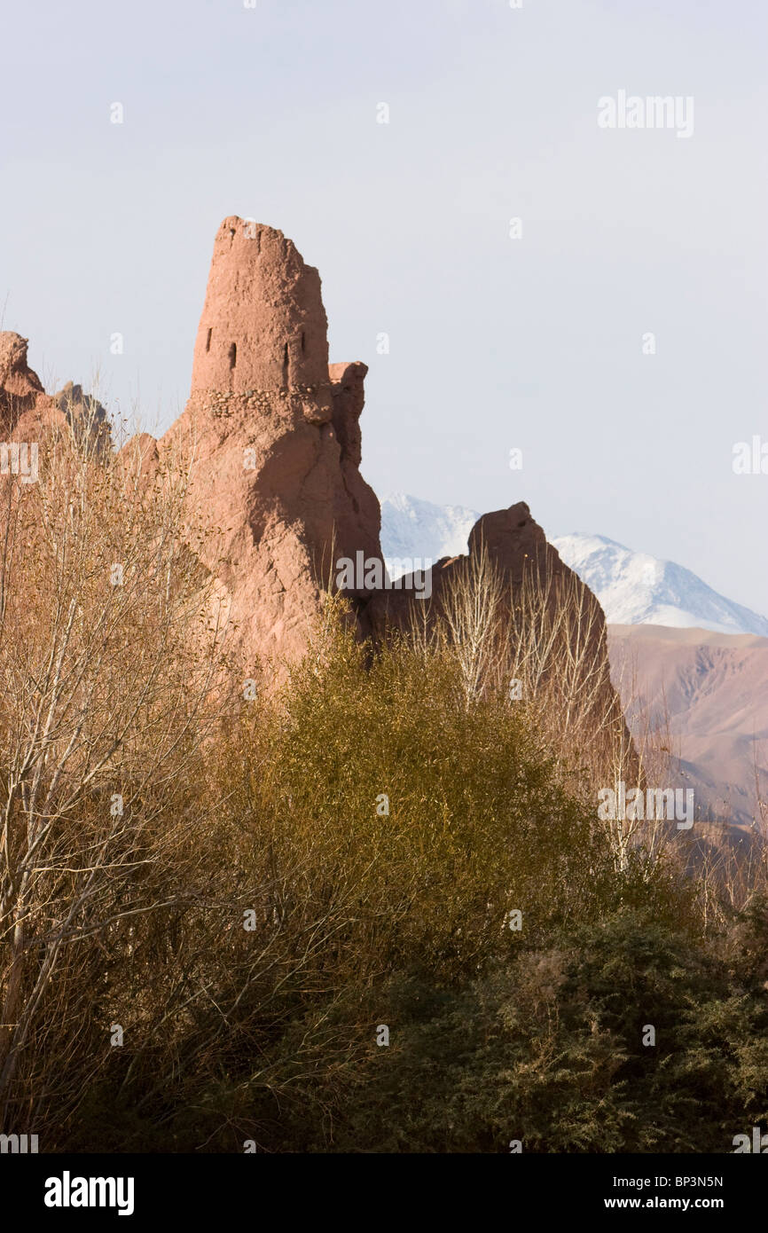Afghanistan, Bamiyan. Sharh-e-Zohak (The Red City) and its elaborate ...