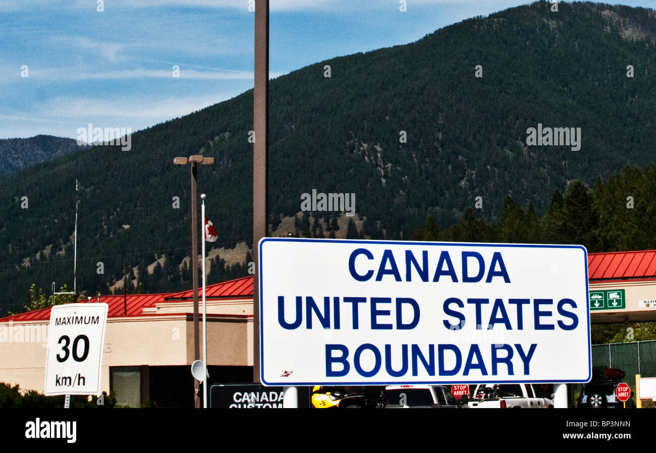 Canada border crossing hi-res stock photography and images - Alamy