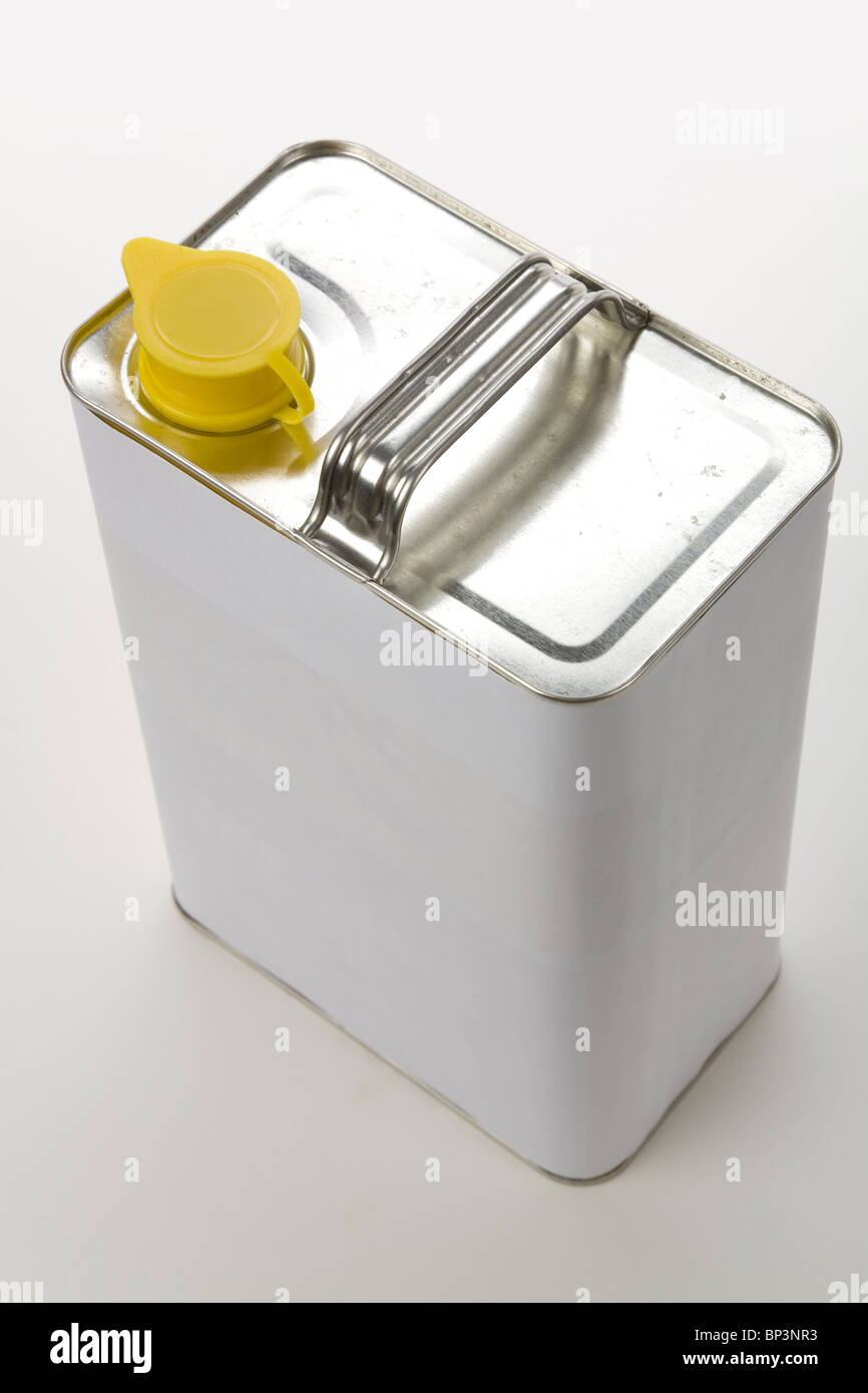 food oil can with white background Stock Photo - Alamy