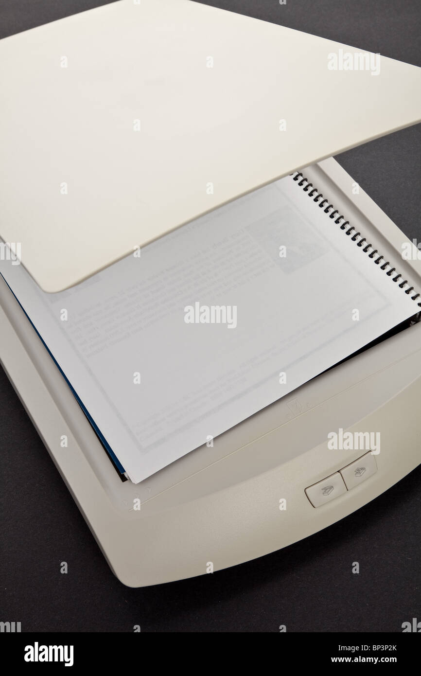 Scanner close up shot, business concept Stock Photo - Alamy