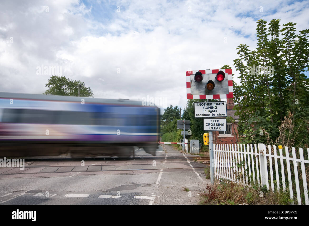 Unmanned level crossing hi-res stock photography and images - Alamy