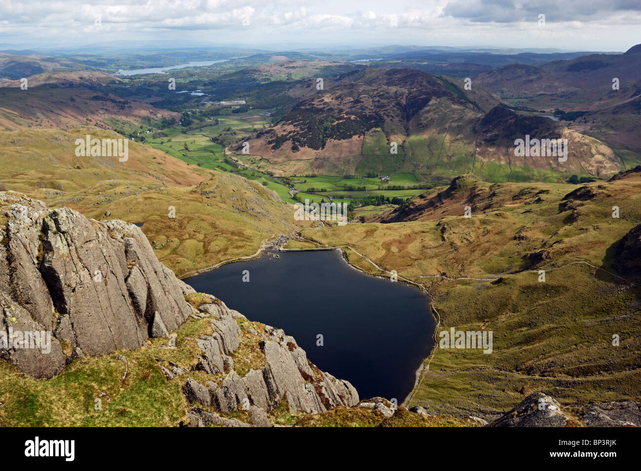 Lake district national park harrison stickle hi-res stock photography ...